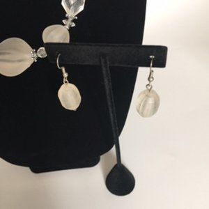 Jewelry | Clear Frosted Plastic Beaded Necklace | Poshmark